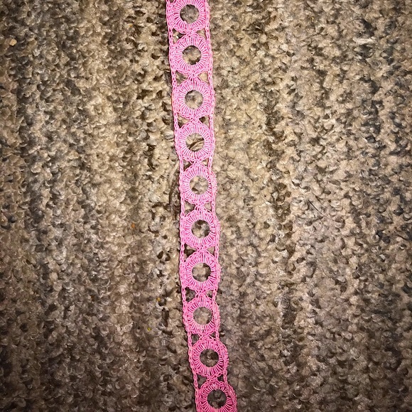 Accessories | 3 For 25hot Pink Y2k Funky Circles Belt Wicker Woven Goth ...